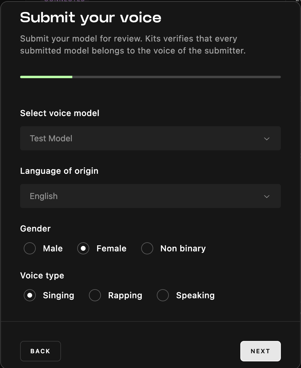 How do I verify my voice for Kits Earn? – Kits AI